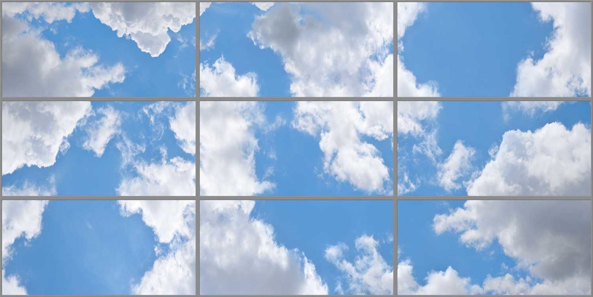 California Sky Mural (2x4s) • LED & Fluorescent Light Covers