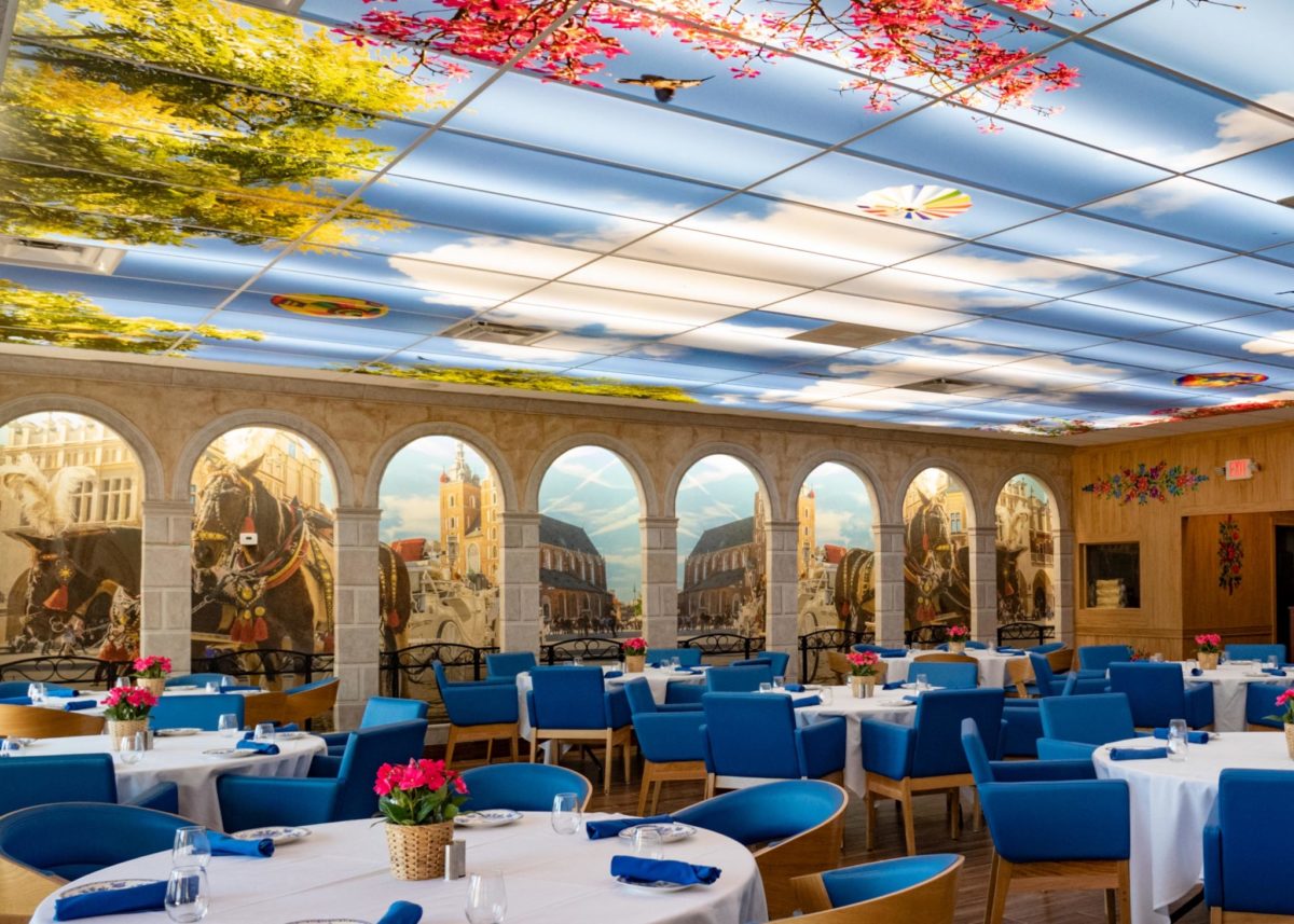 Polka Restaurant's Banquet Room Sky Ceiling • Fluorescent Gallery